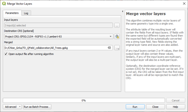Merge vector layers Merge vector layers