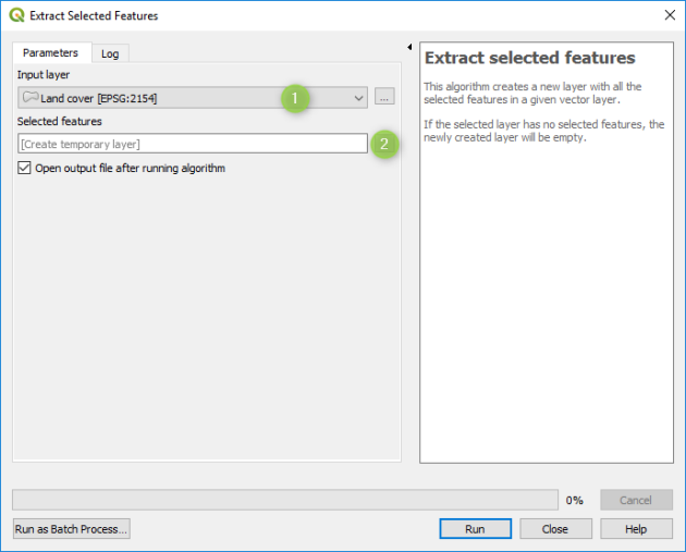 Extract Selected Features